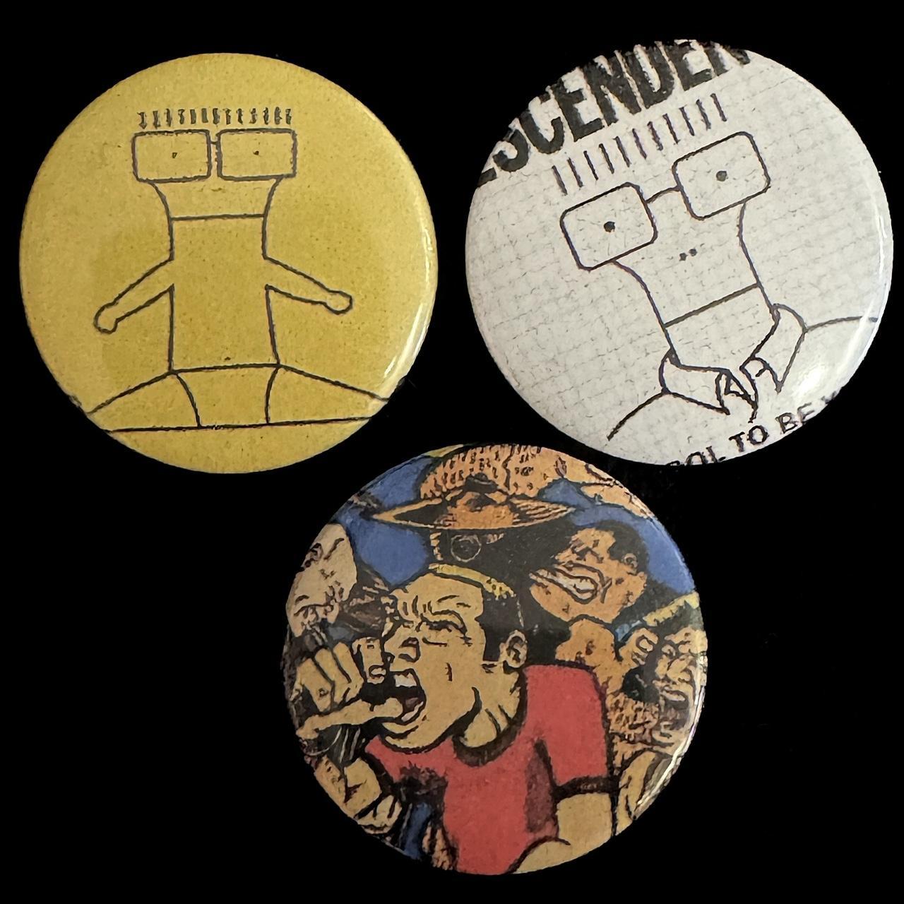 descendants 3 pack pins one inch pins punk handmade... | Depop