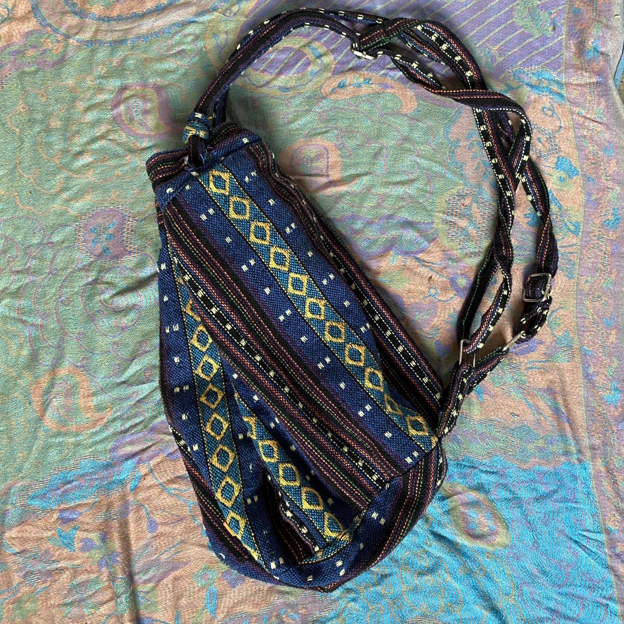 Small Mexican Inspired, Drug Rug Boho Backpack - Depop