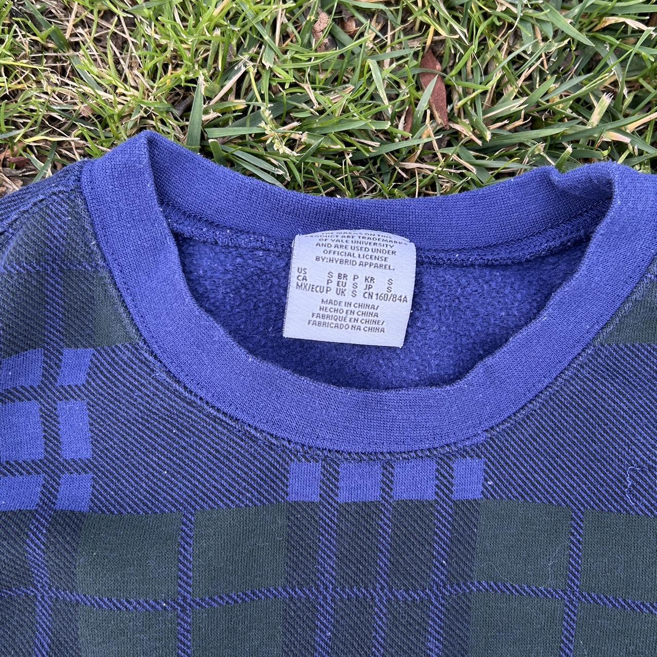 preppy yale crewneck sweatshirt tagged size small ,... - Depop