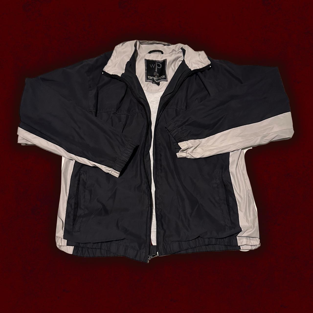 Weatherproof Men's Black and White Jacket | Depop