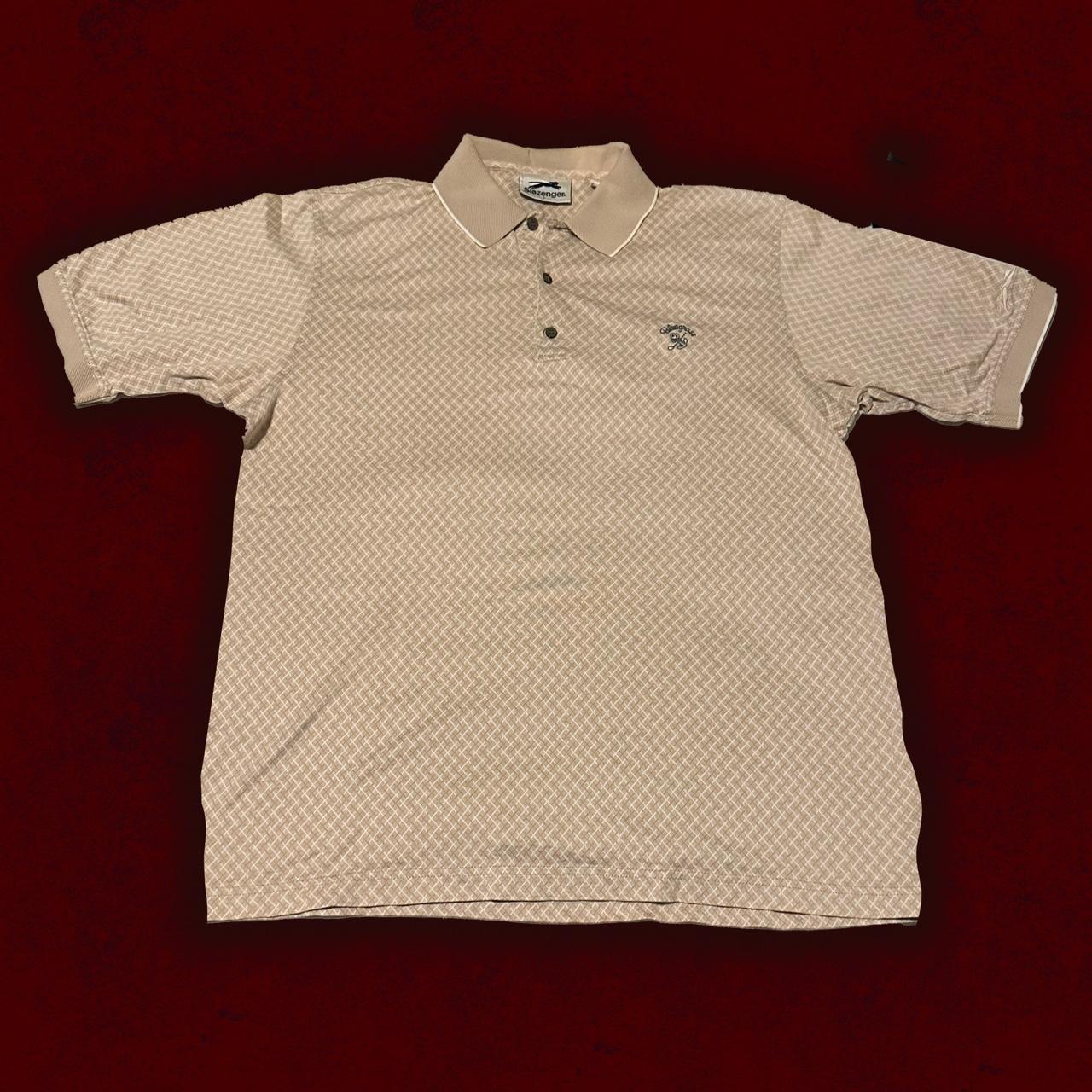 Slazenger Men's Cream Polo-shirts | Depop