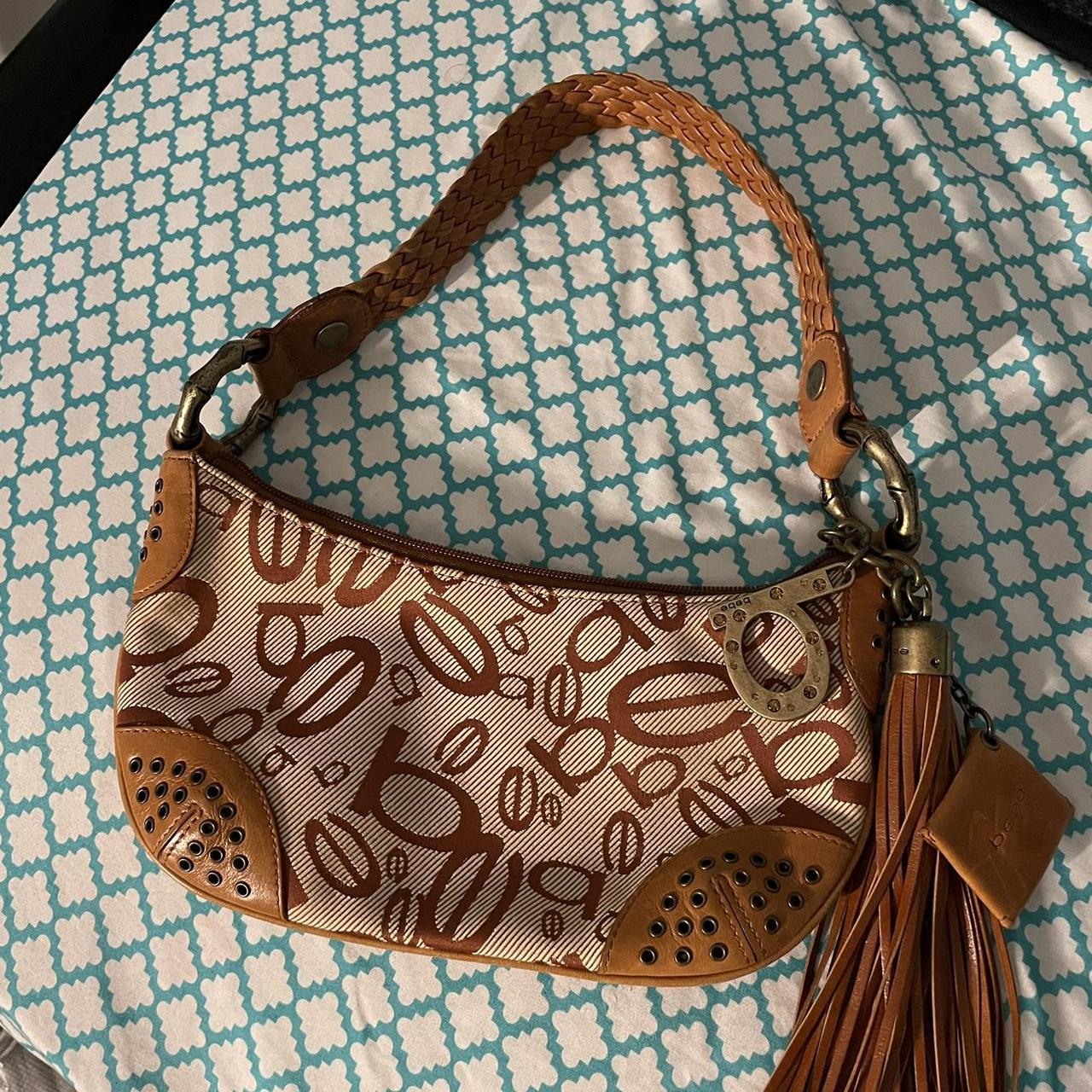 Bebe Women's Brown and Tan Bag | Depop