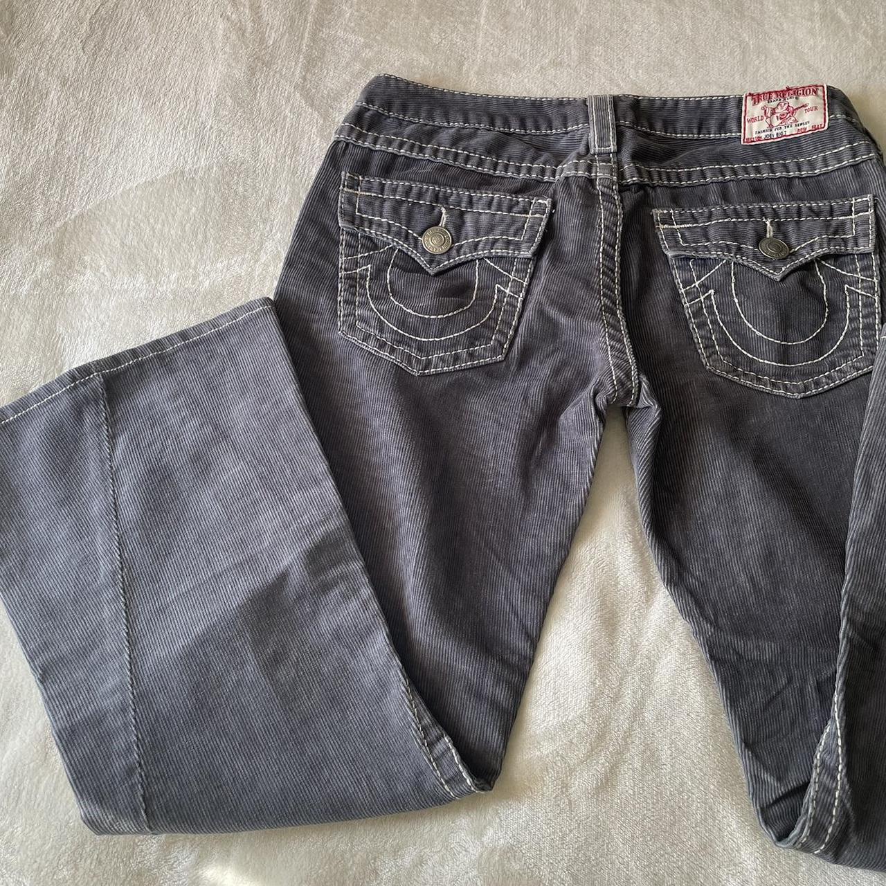 grey true religion pants corduroy pants True... - Depop