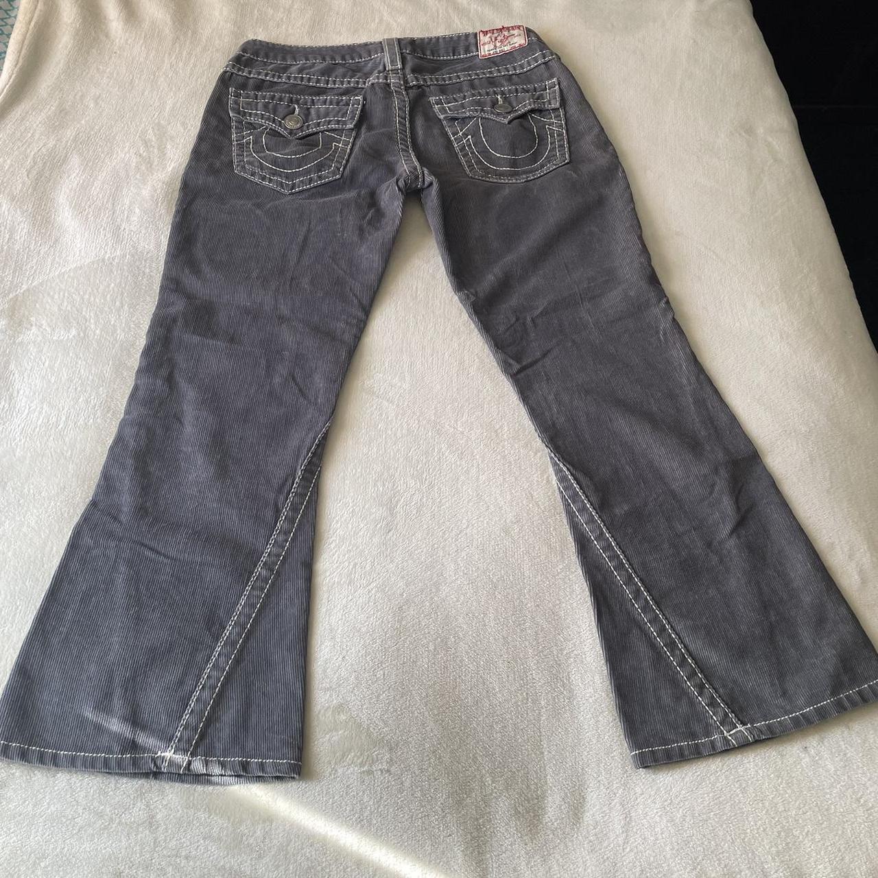 grey true religion pants corduroy pants True... - Depop