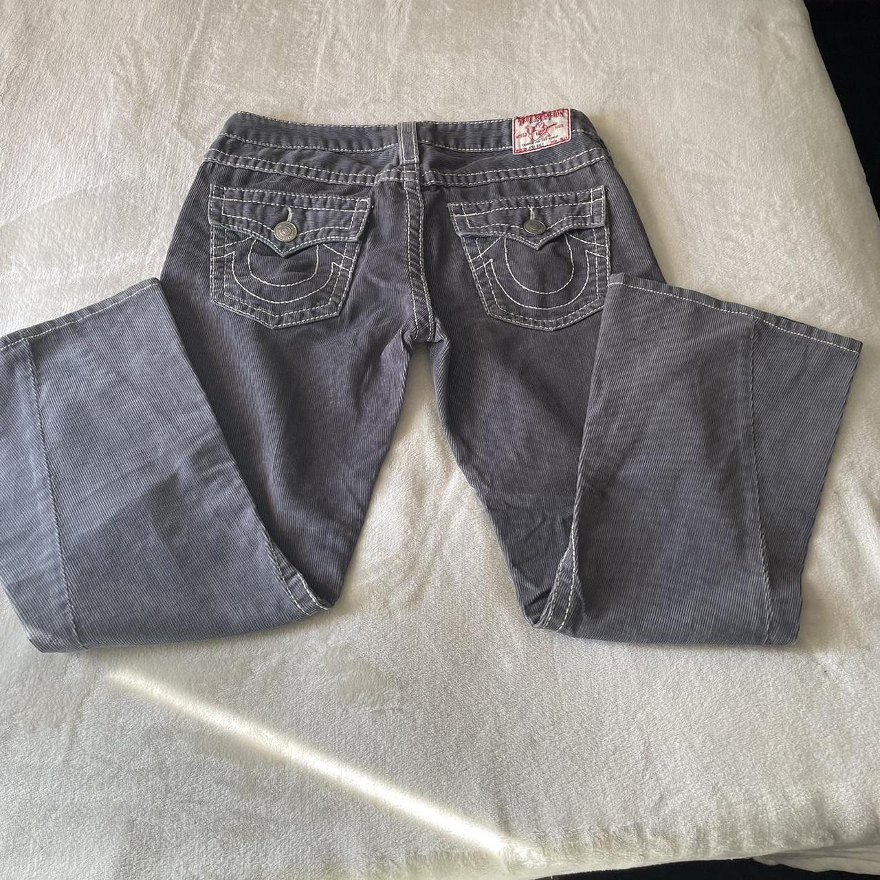 grey true religion pants corduroy pants True... - Depop