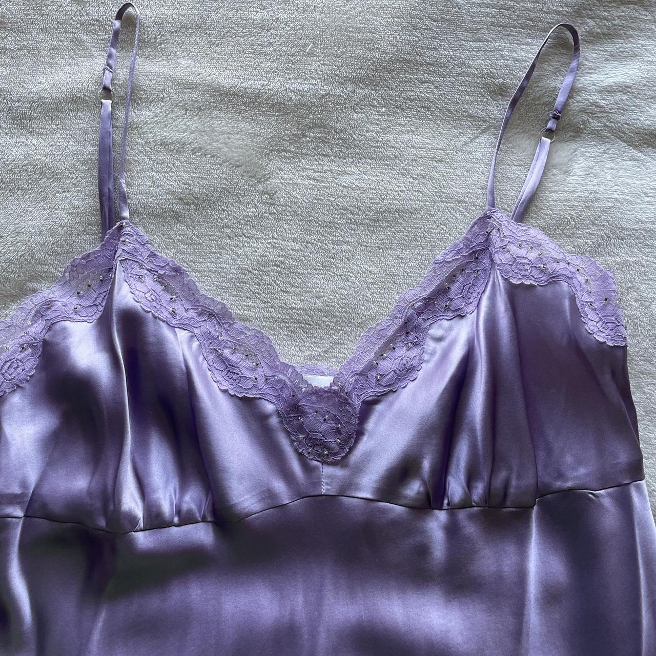 purple silk cami fairy cami size medium minor... - Depop
