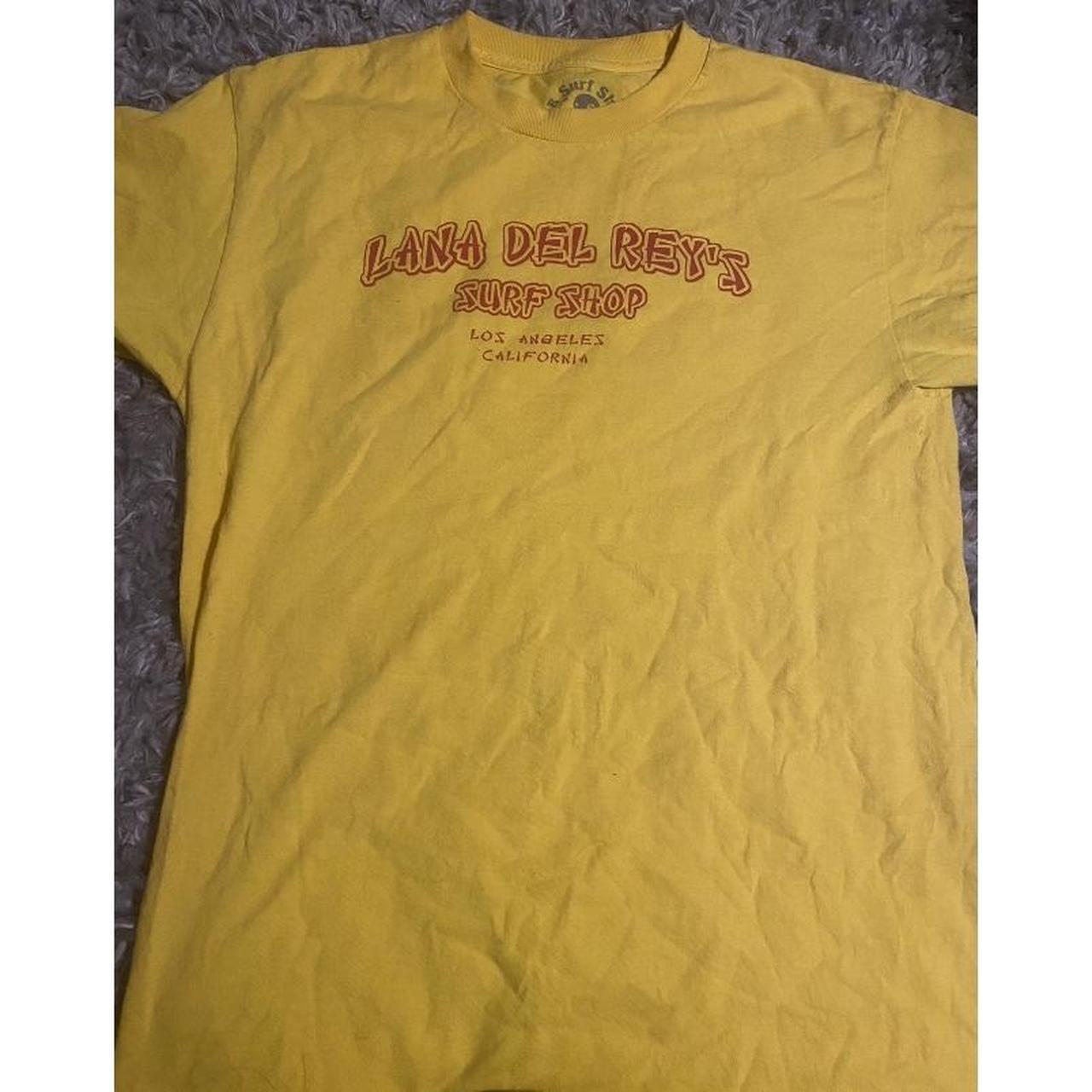 Lana Del Rey yellow surf shop t shirt rare... - Depop