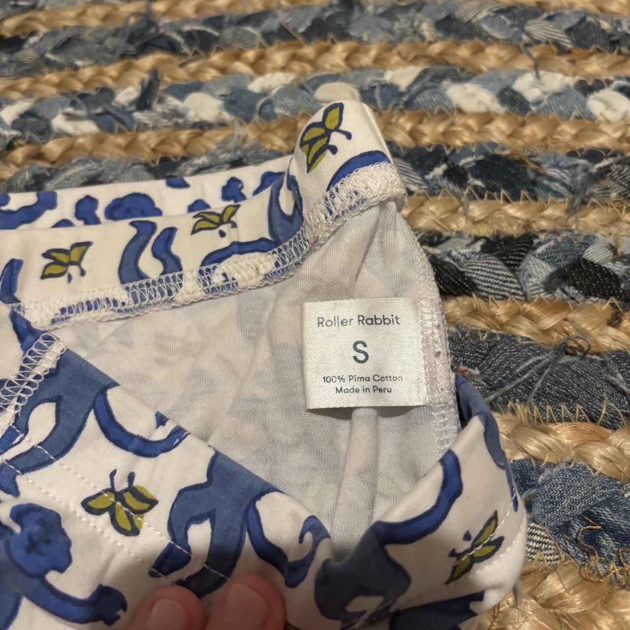 Blue Monkey Roller Rabbit Pajama Set. Worn but still... - Depop