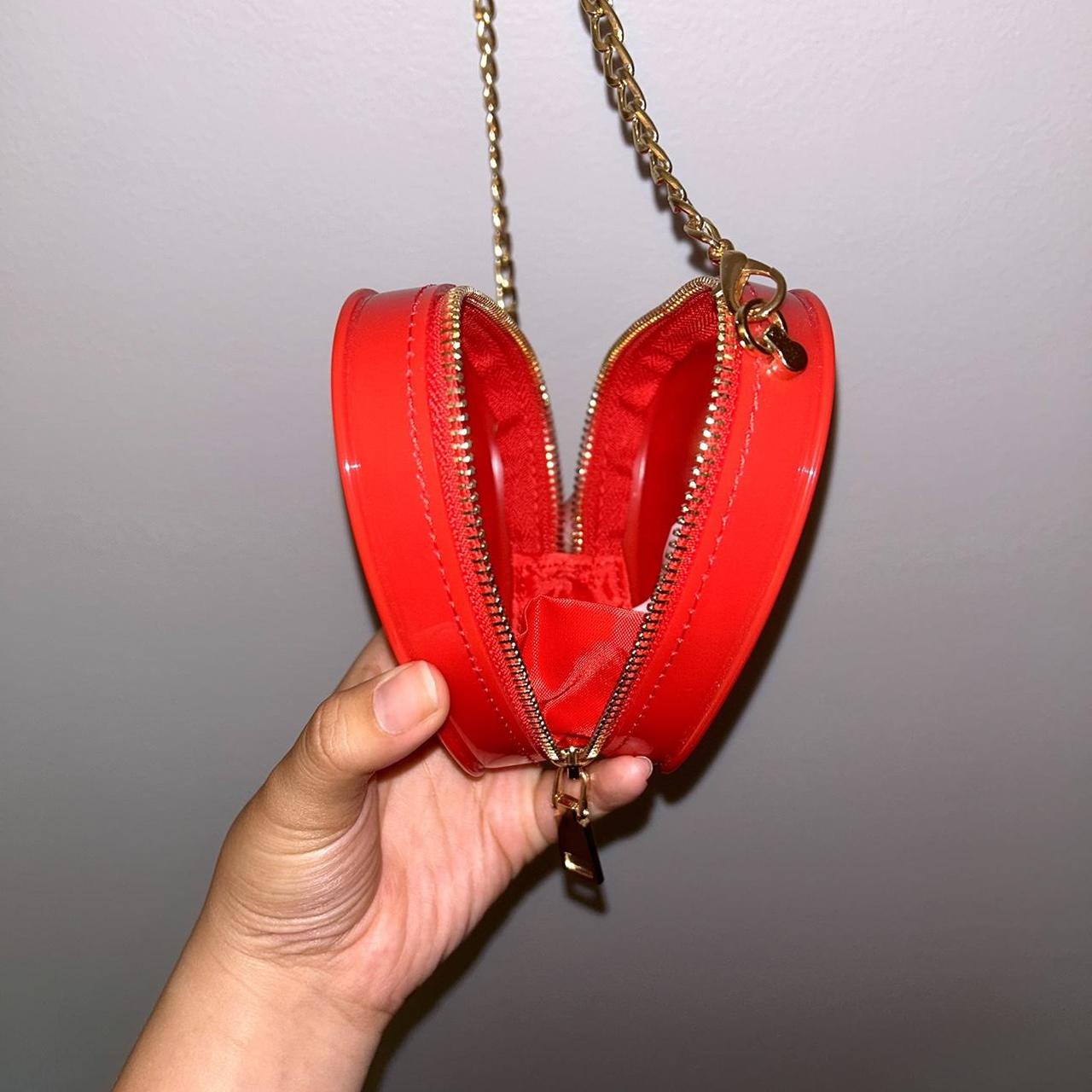Mini Red Heart Purse Condition: 10/10 Brand: - Wear:... - Depop