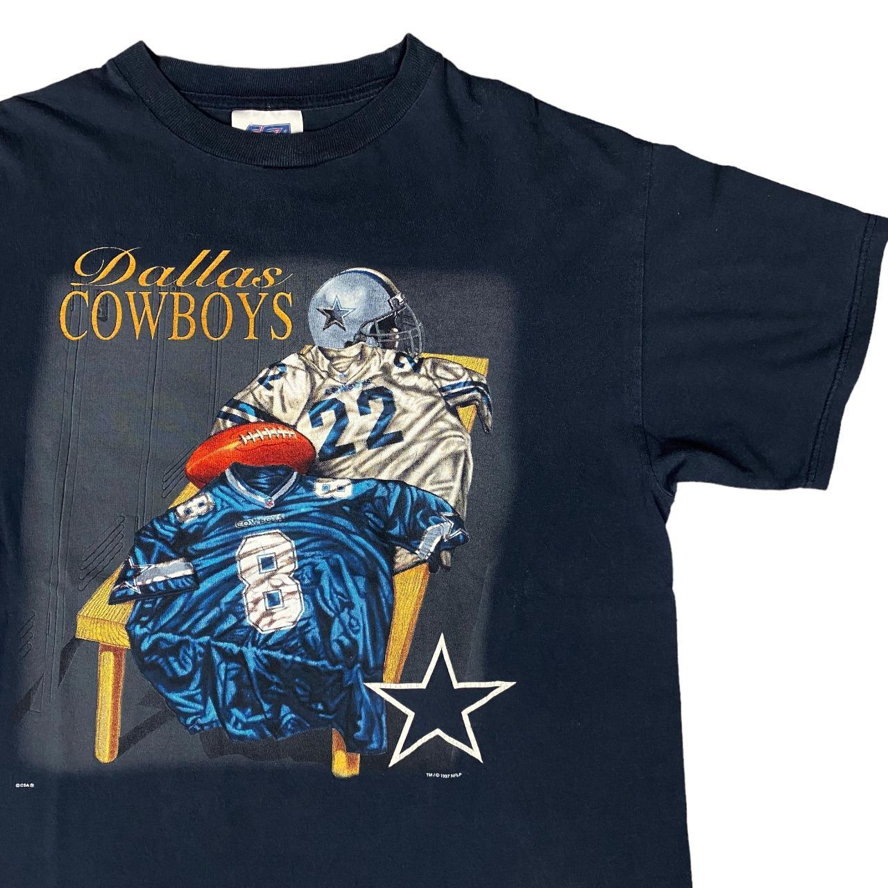 Vintage 90s Dallas Cowboys T Shirr Troy Aikman and... - Depop