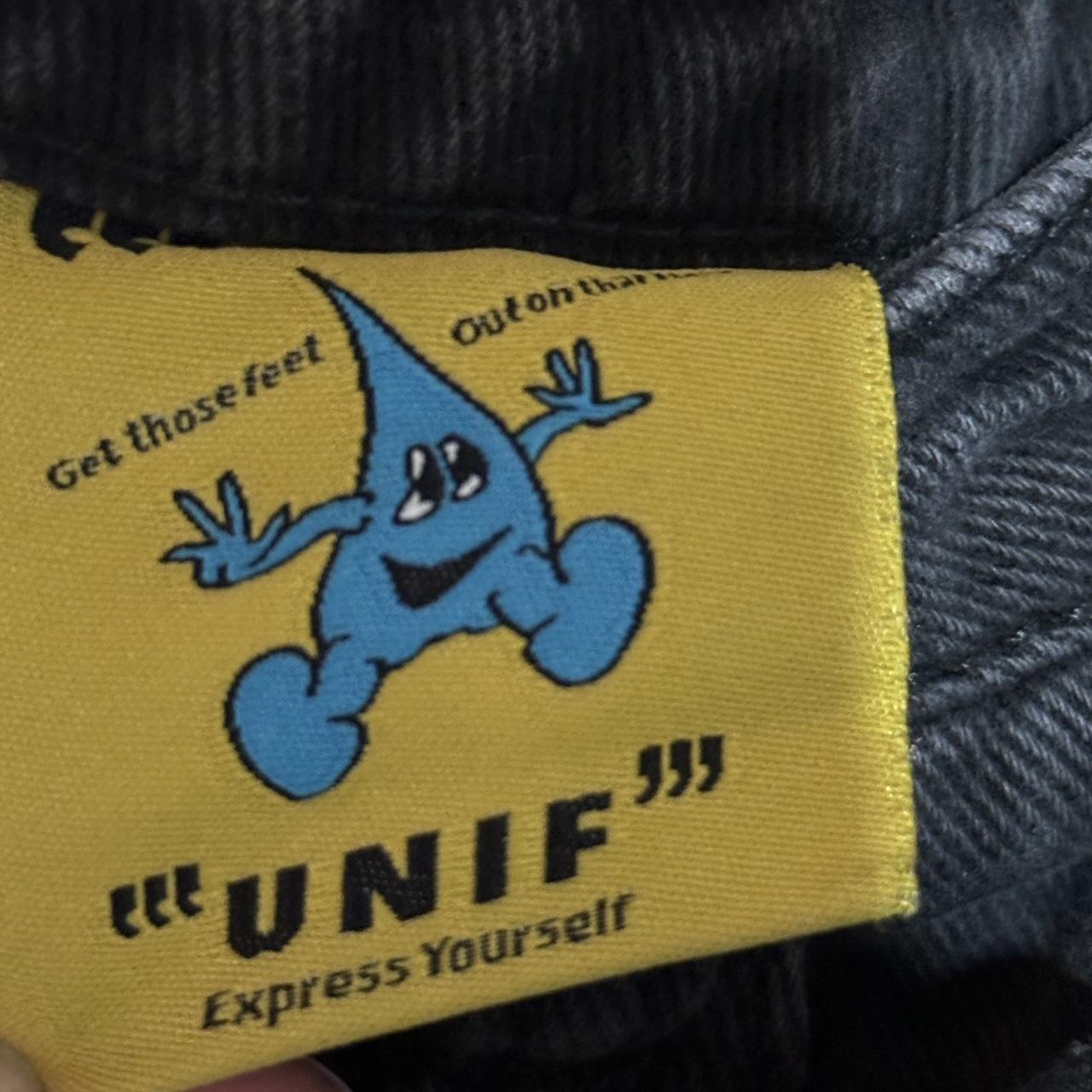 UNIF black mid rise pants -worn but good condition - Depop