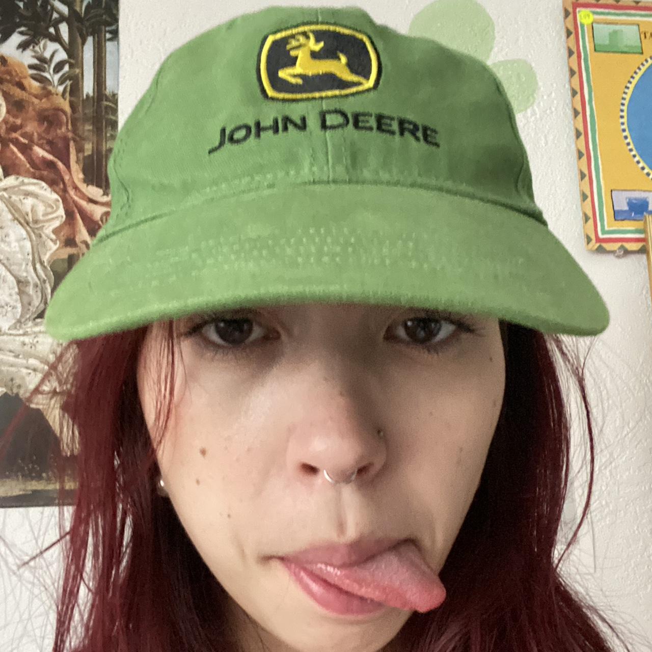 youth size john deere hat no flaws good for someone... - Depop