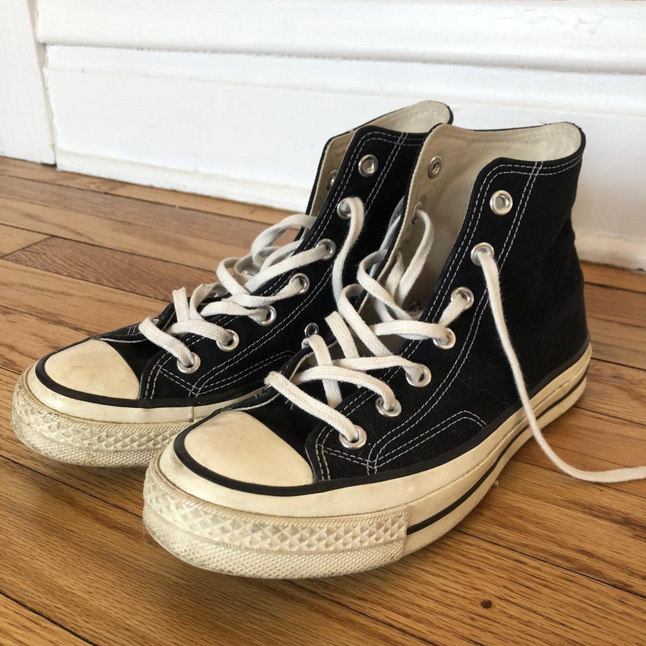 Converse Women's Black Trainers | Depop