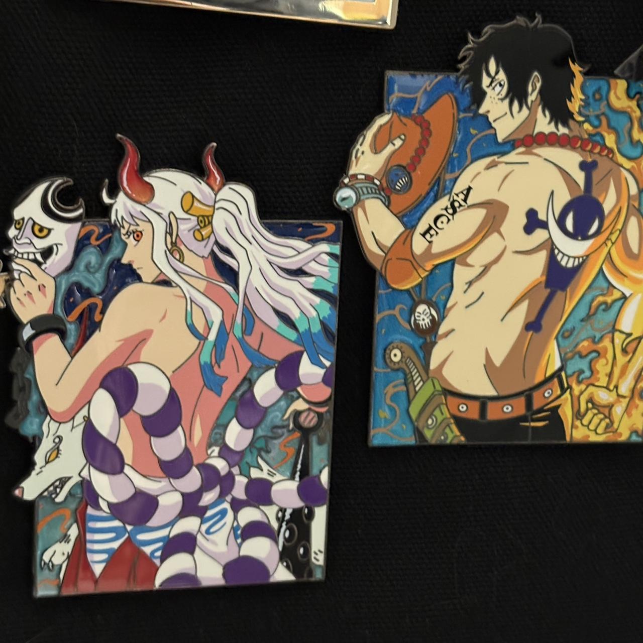 Brave Heart Pins from One Piece Anime Yamato and Ace... | Depop