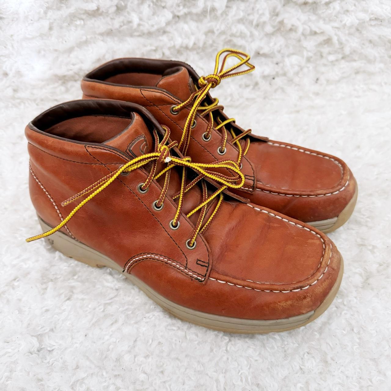 Red Wing 4001 Moc Toe Lace Up Leather Classic Boots... - Depop