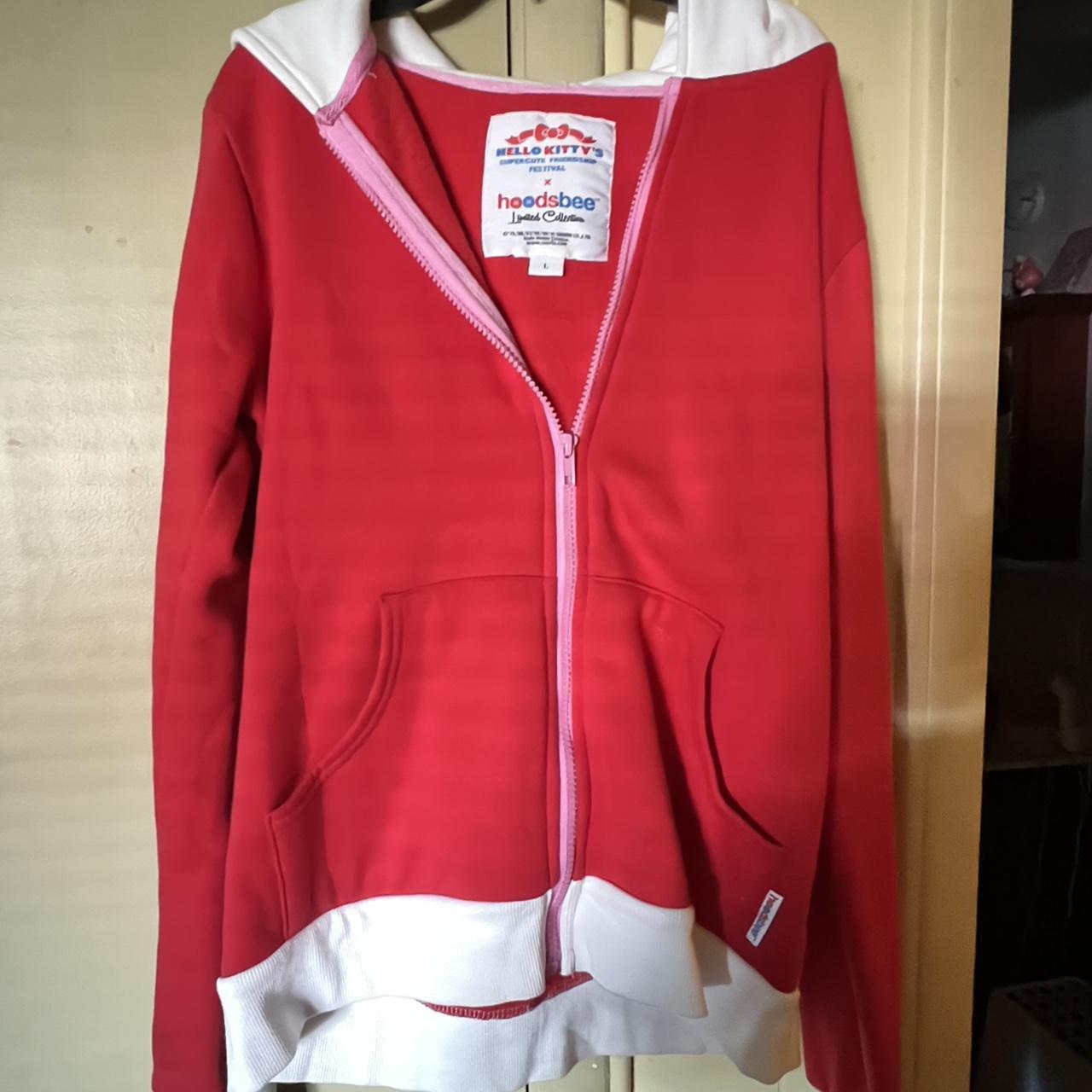 Hello Kitty Women's Red and Pink Jacket | Depop