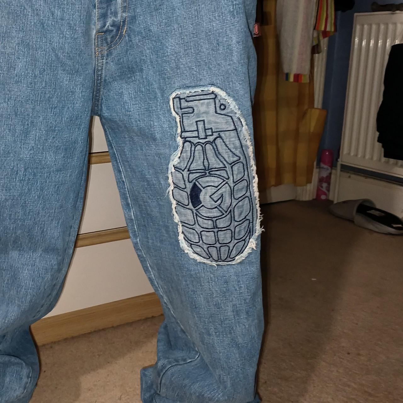 Rare 90s 50 cent jeans (G UNIT) 36w 34l Mad... - Depop