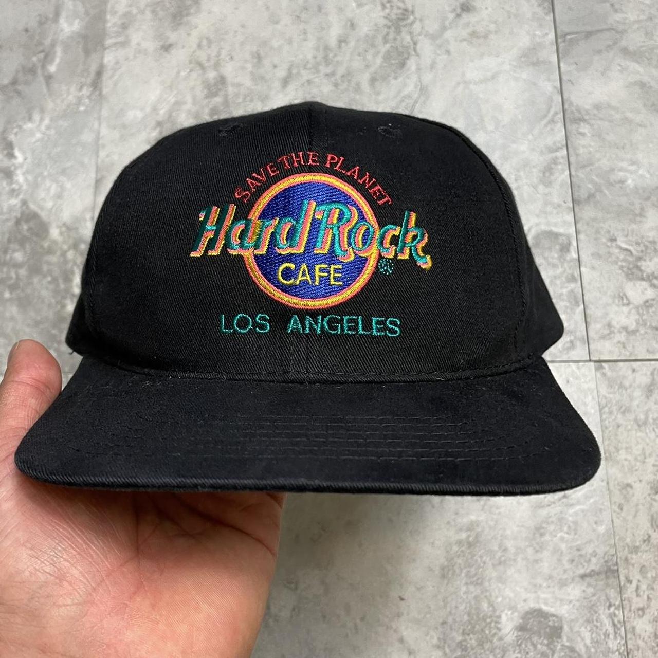 Vintage Hard Rock Cafe Los Angeles Hat •Black... - Depop