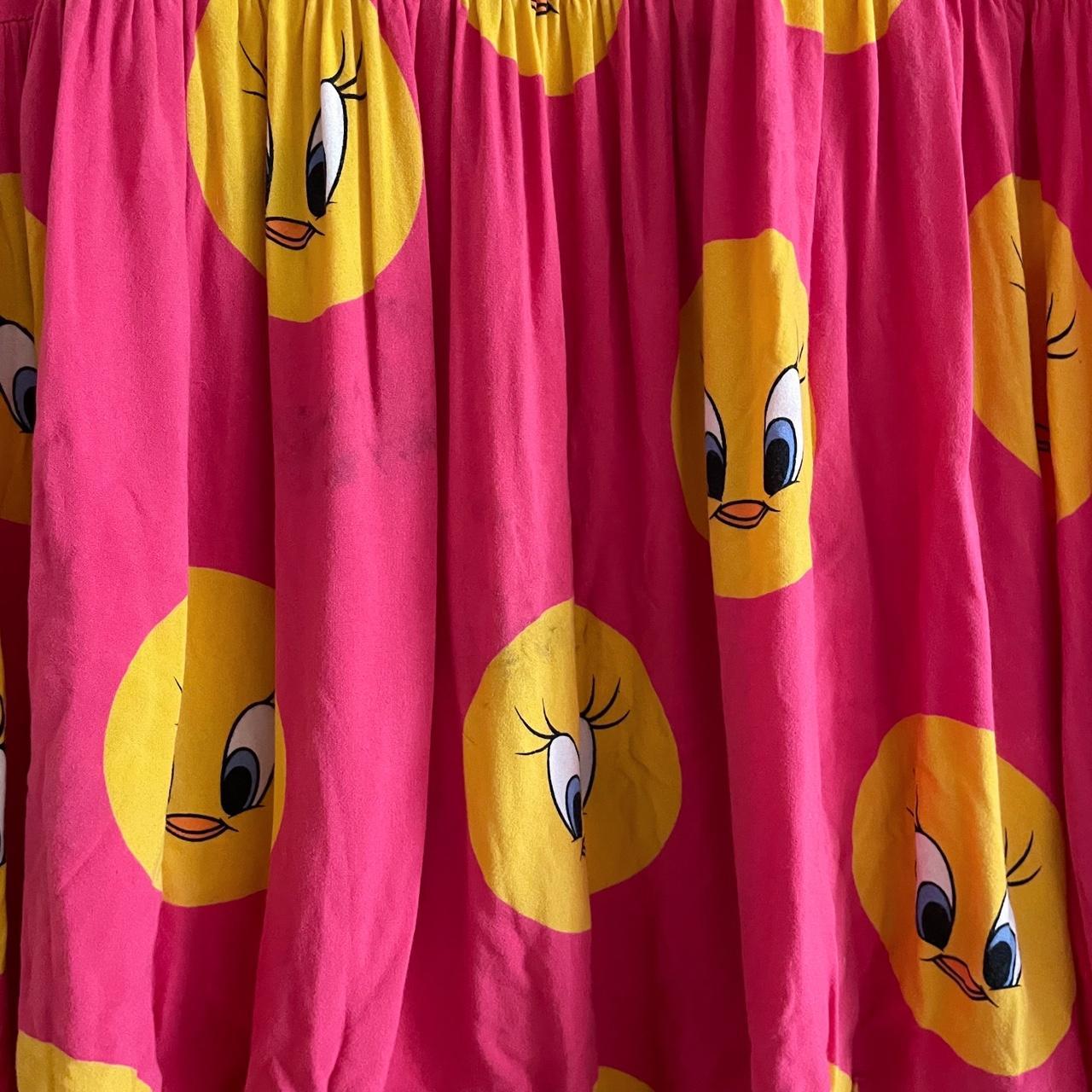 LOONEY TUNES pink tweety bird mini dress tunic top.... - Depop