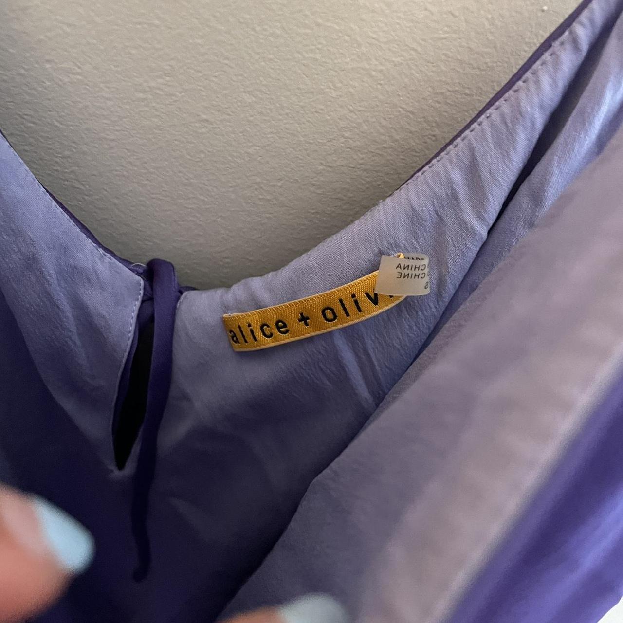 Alicia and Olivia pretty flowy mini dress - Depop