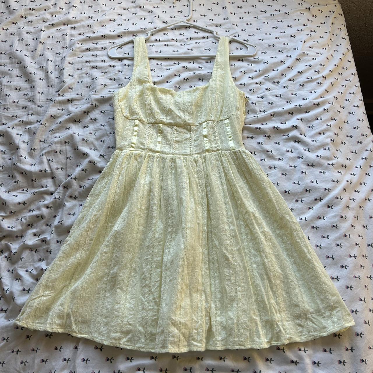 Super cute yellow dress, genuinely love this dress... - Depop