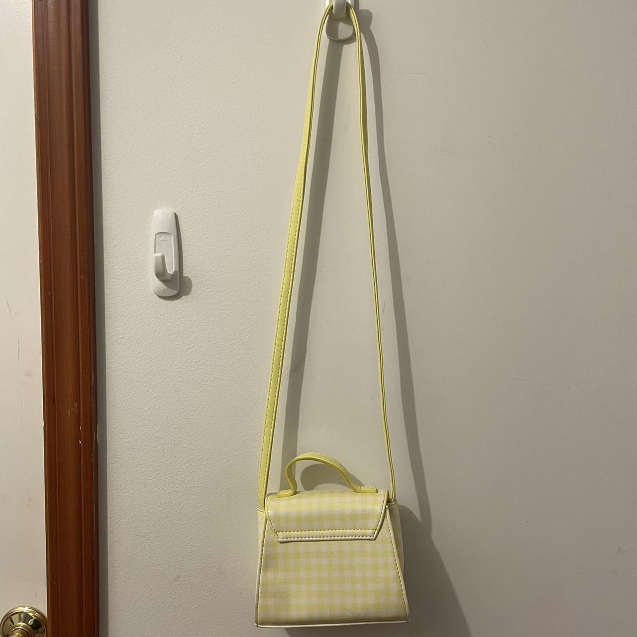 mini crossbody purse from meijer, yellow gingham.... - Depop