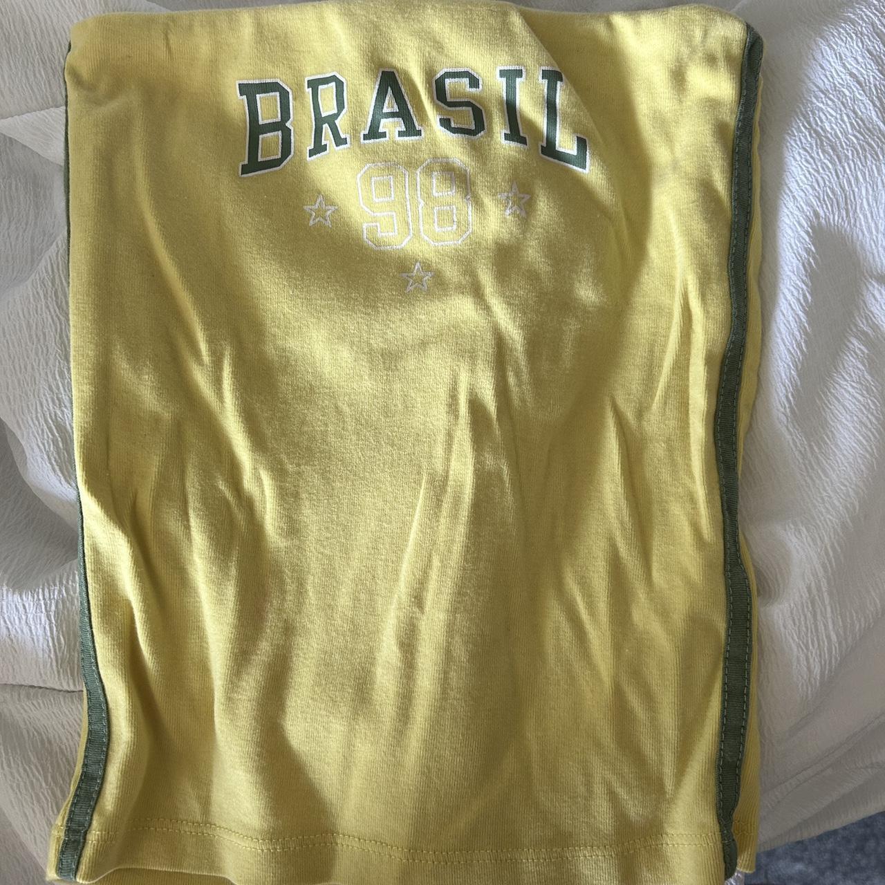 subdued brasil tube top, size s, bought in italy!... - Depop