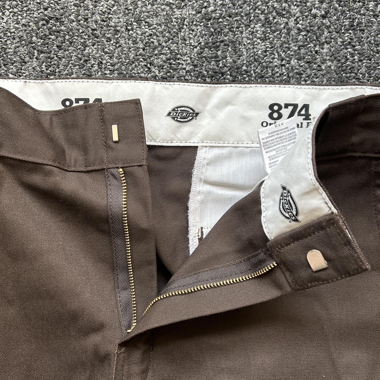 brown dickies 874 workpant 31x32, are wrinkled... - Depop