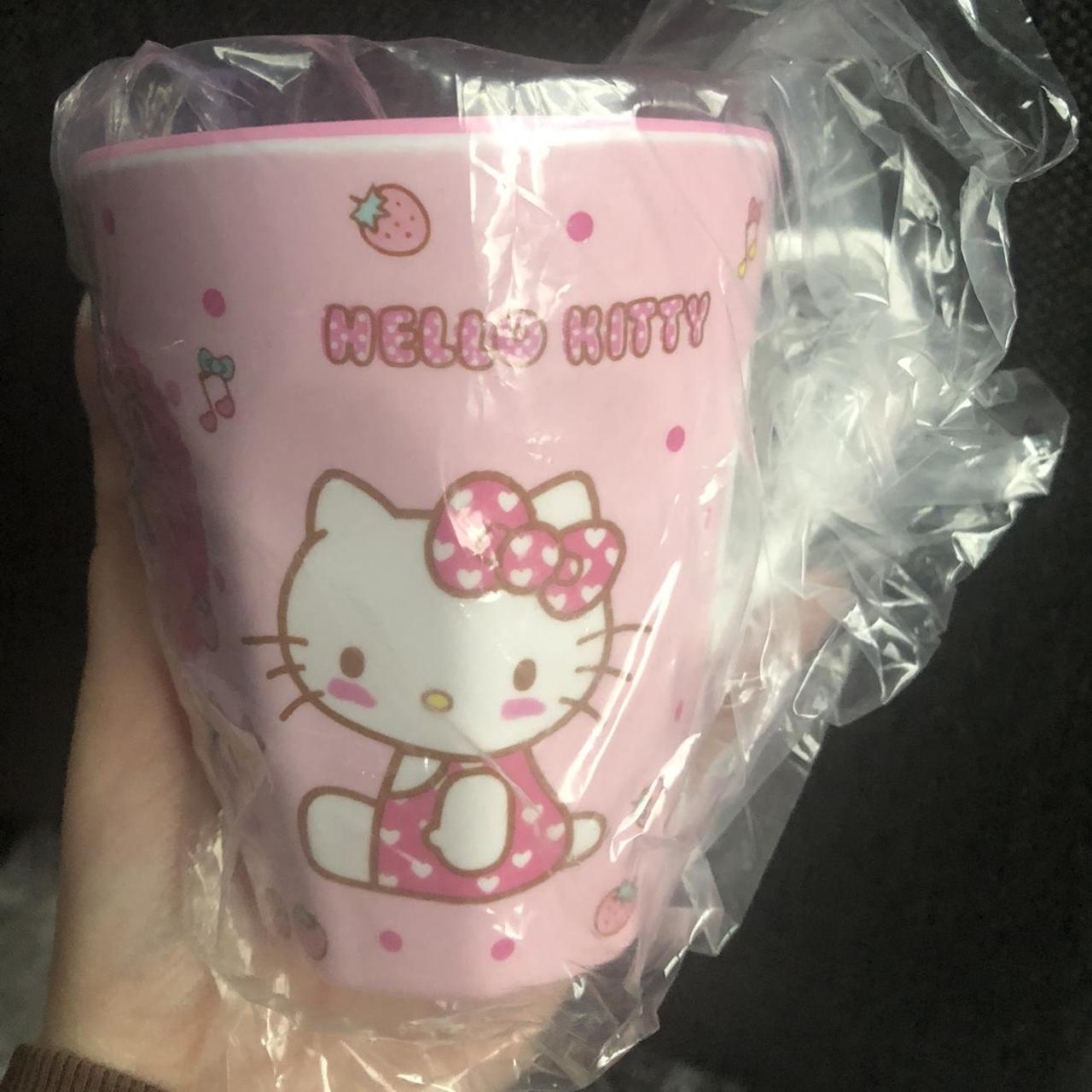 Hello kitty pink plastic cup #hellokitty #sanrio - Depop