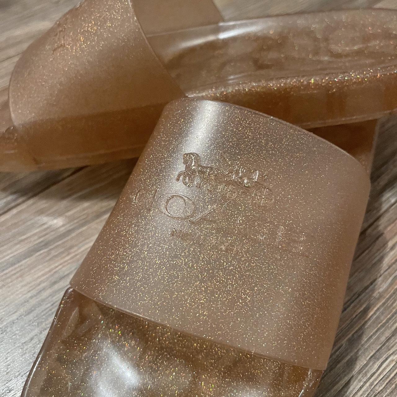 Coach Women's Pink Slides | Depop