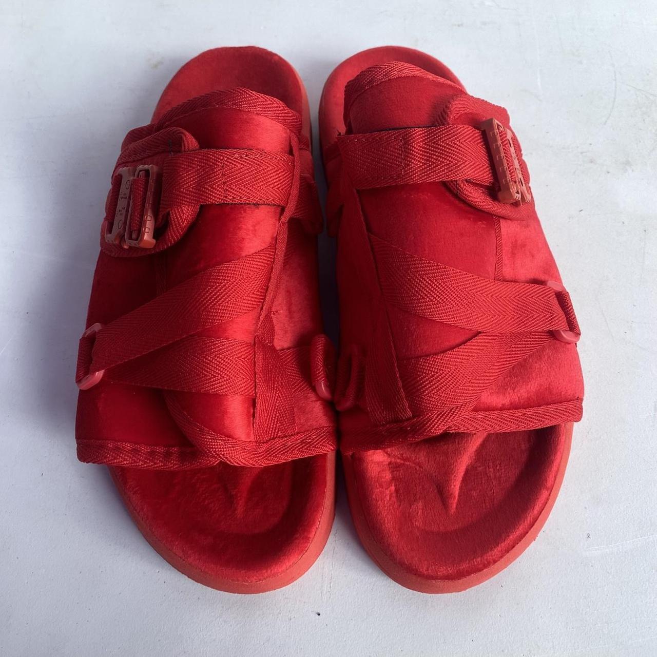 RED DRACO SLIDES || SIZE 11-12M brand new never... - Depop