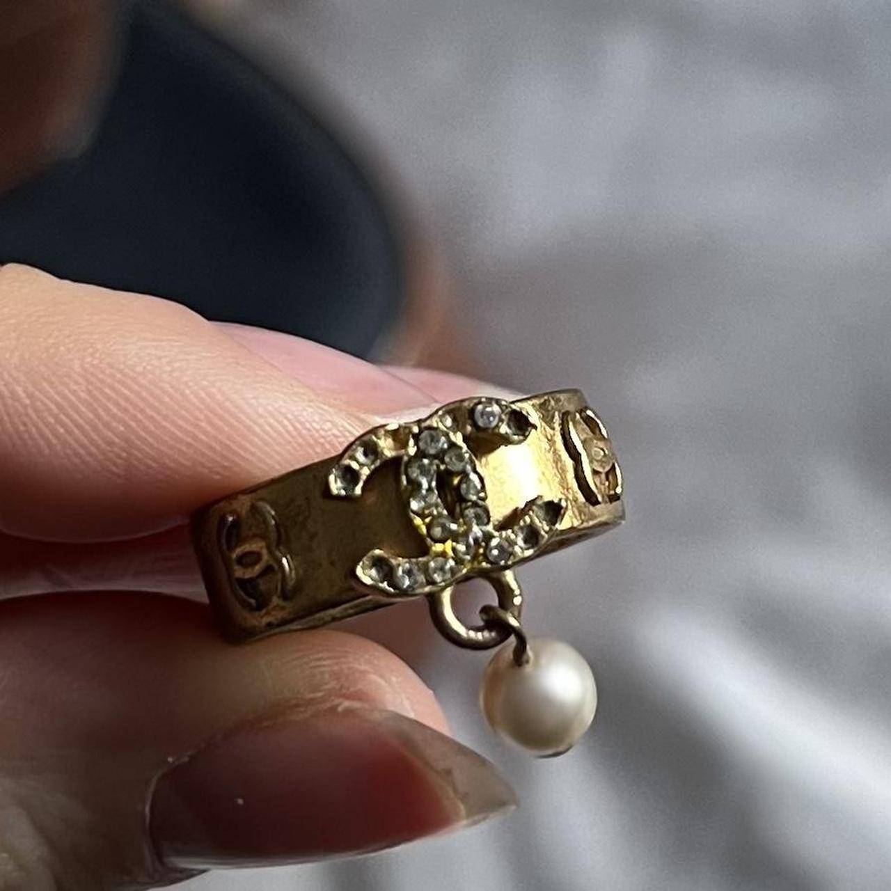 Chanel vintage gold ring Authentic and rare Wear... - Depop