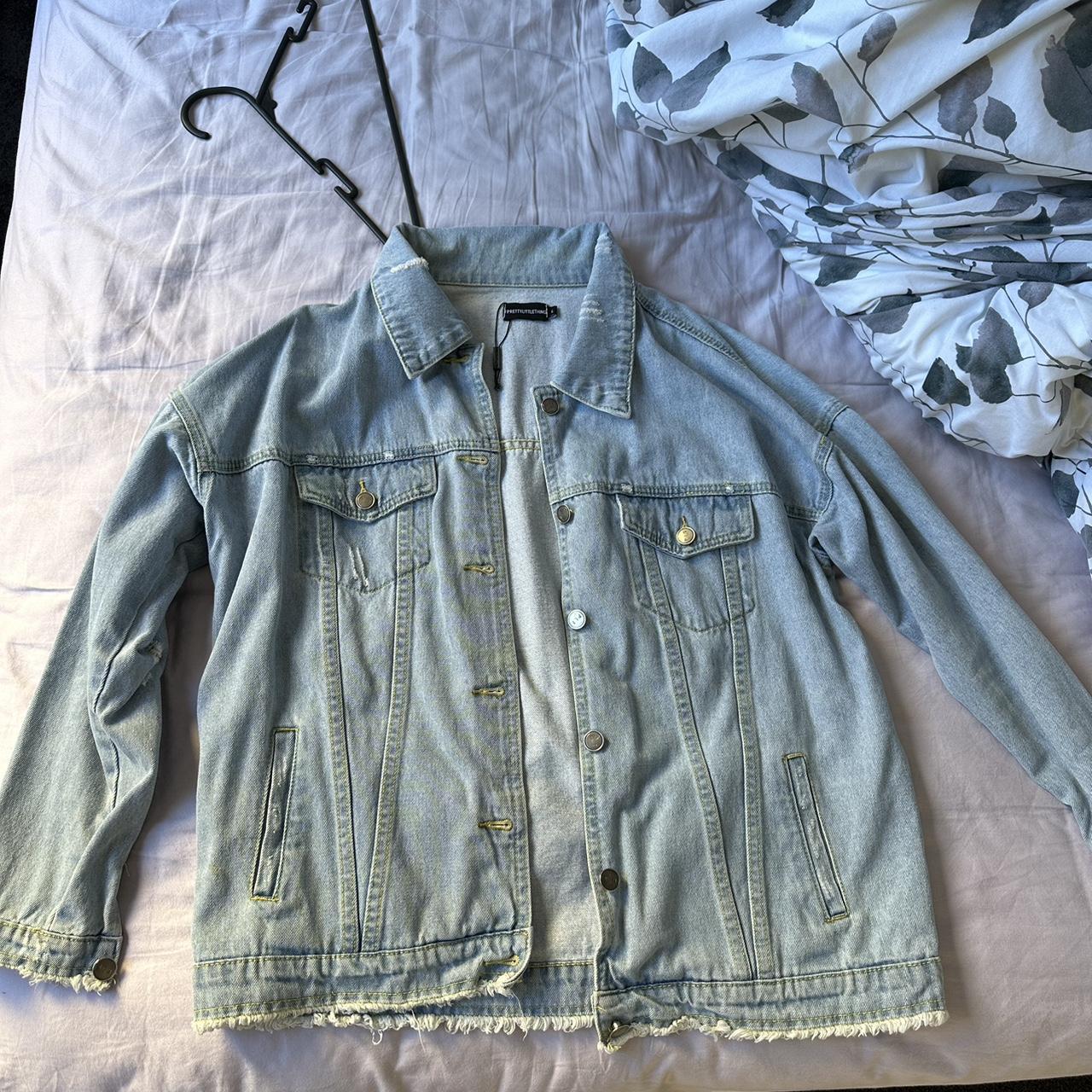Pretty little thing Denim Jacket. RRP $70. Worn but... - Depop