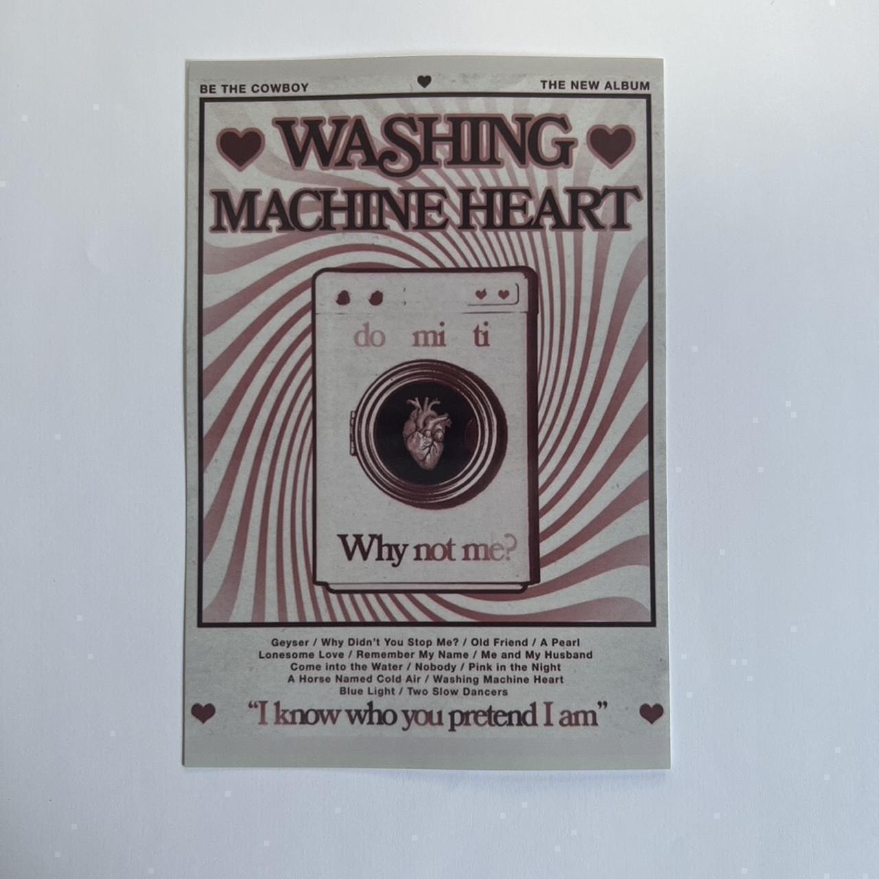 mitski be the cowboy washing machine heart mini... - Depop
