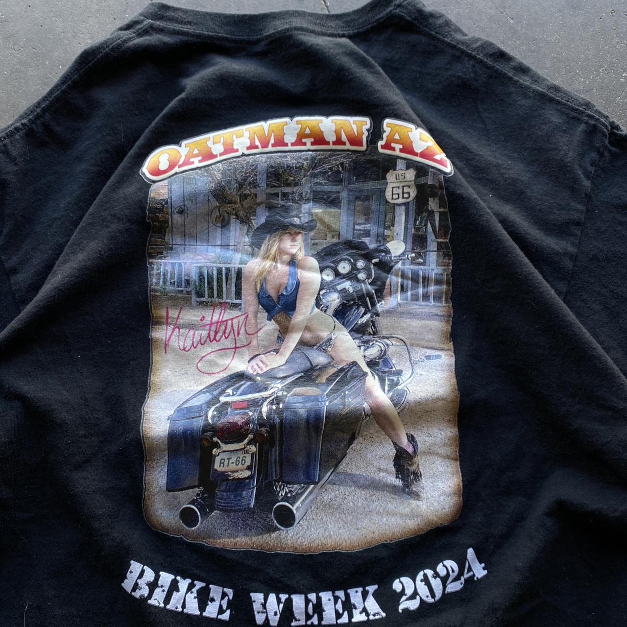 Black vintage Oatman Arizona Bike Week 2024 t-shirt... | Depop
