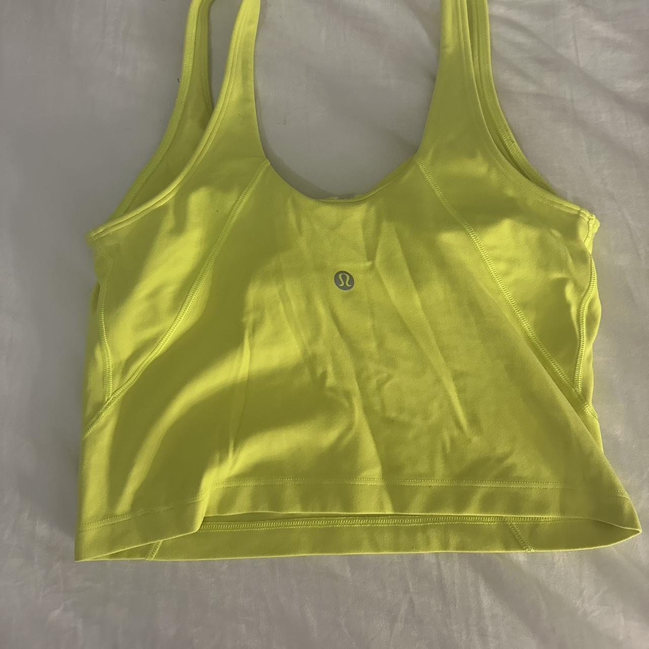bright yellow lululemon align tank - Depop