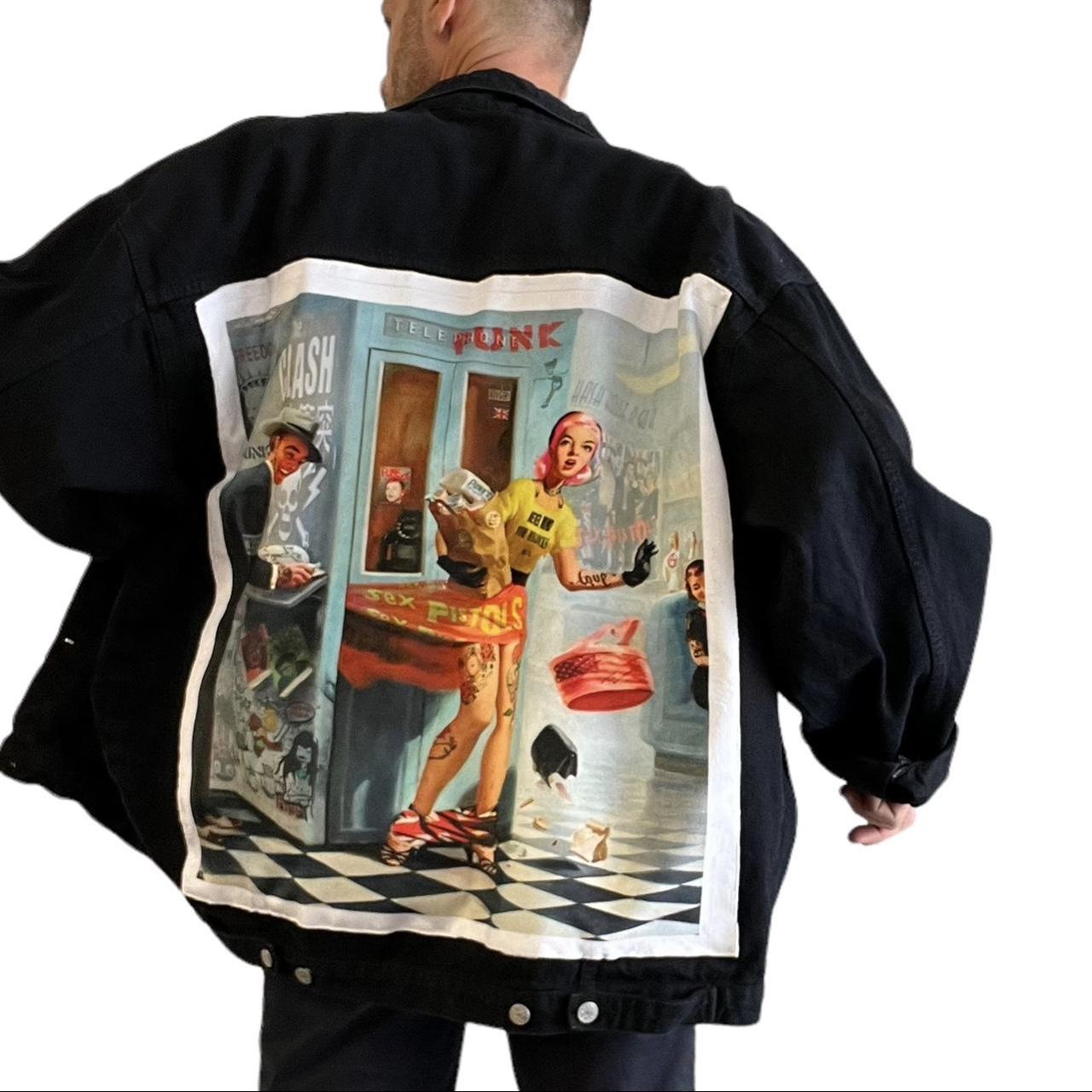 Re Worked Pop Art Denim Jacket The Sex Pistols Depop