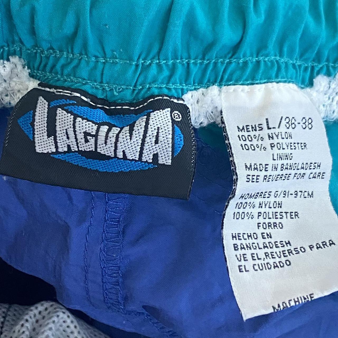 90s Laguna vintage blue swim shorts • love love... - Depop