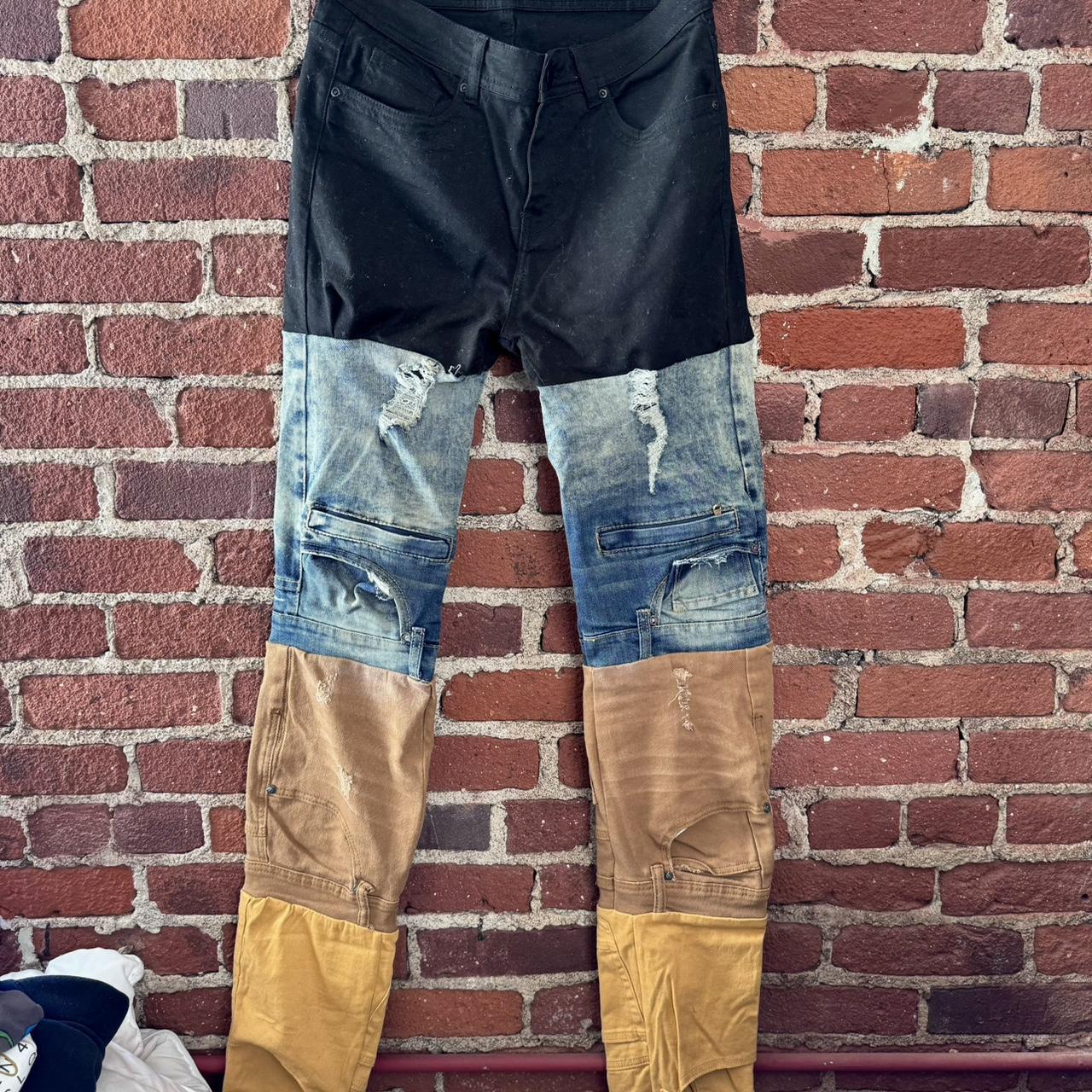 #handmade #custom stacked pants!! really cool and... - Depop