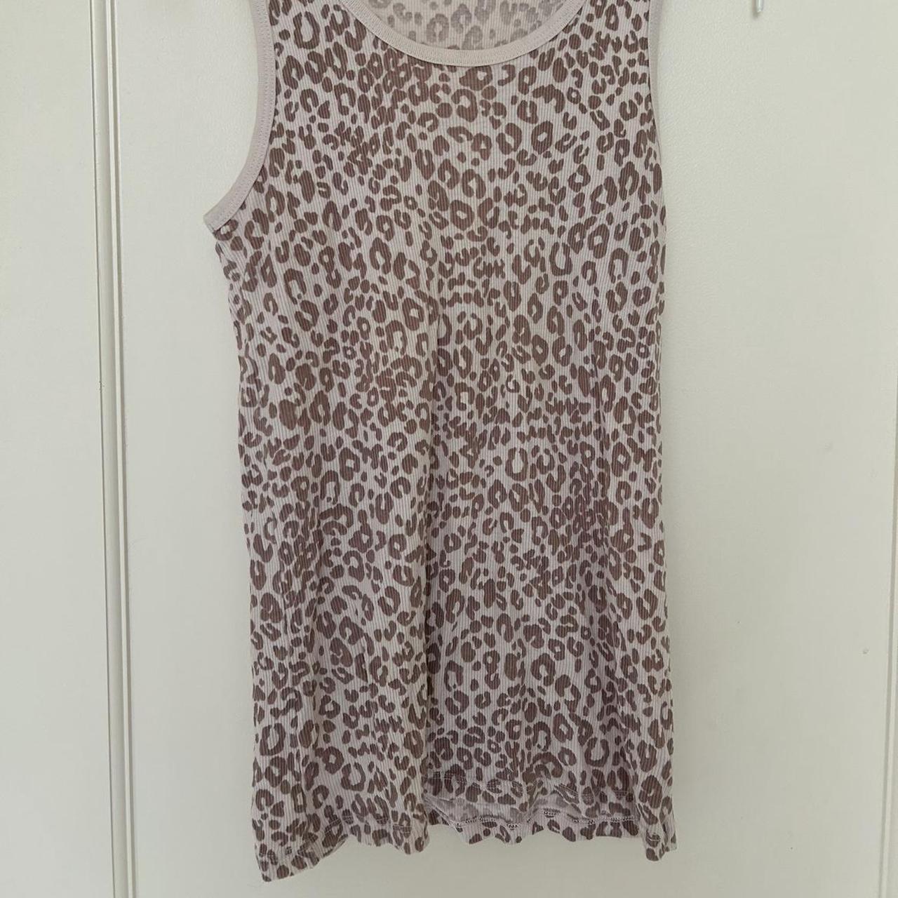 Leopard print ribbed tank top. Super comfy and in... - Depop