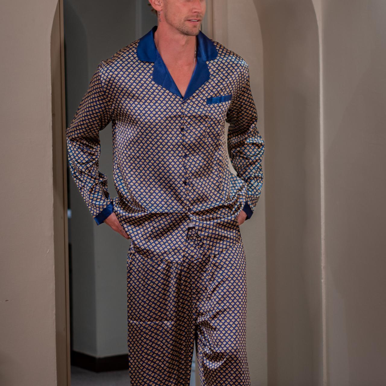 Ekouaer - Men's Satin Pyjamas - Size Large Brand... - Depop