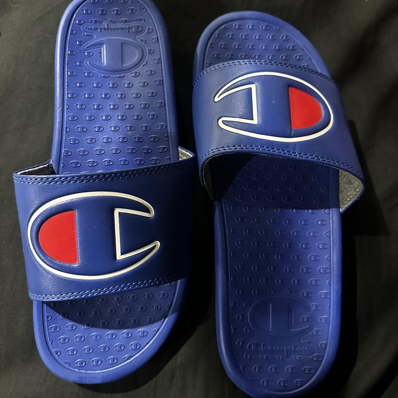 Champion Slides Women Size 9 Men Size 8 - Depop