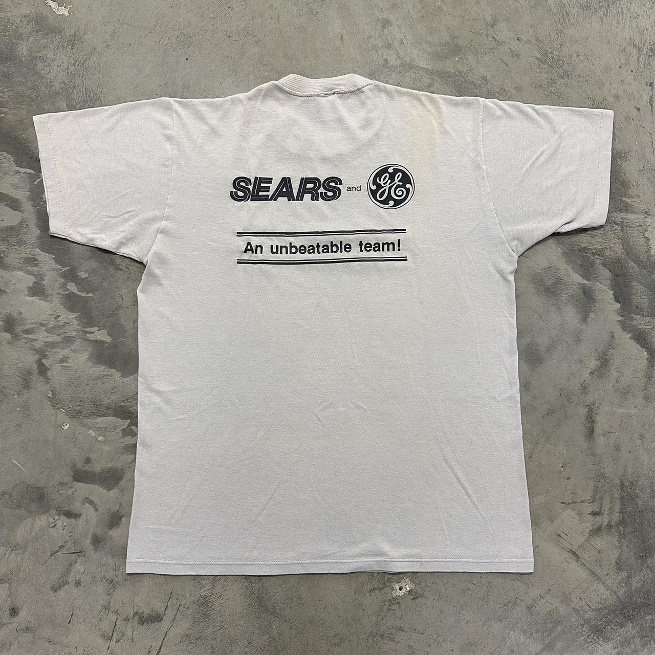 Sears Men's Tan and Black T-shirt | Depop