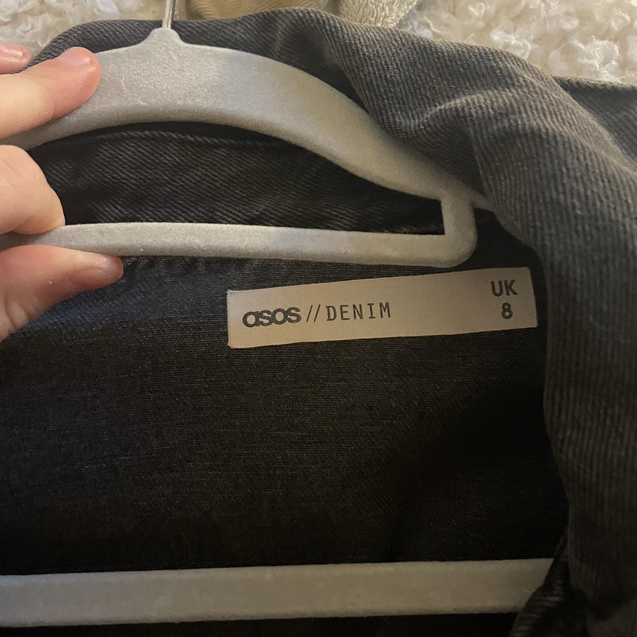 ASOS washed black denim jacket - Depop