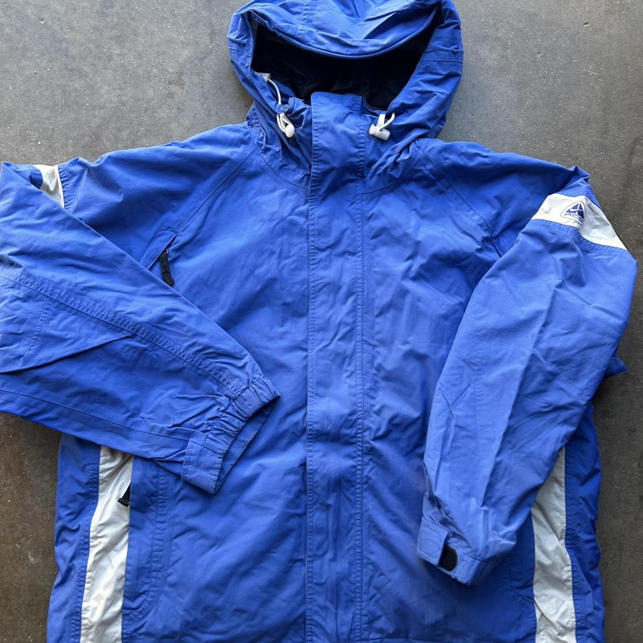 Y2K Nike ACG 3 ski jacket blue Size large can fit XL... - Depop