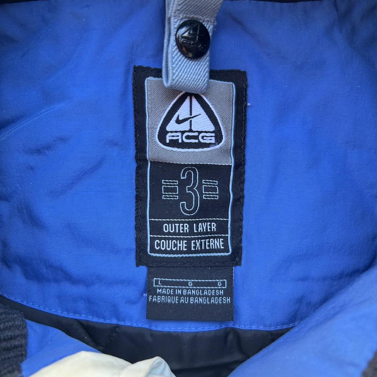Y2K Nike ACG 3 ski jacket blue Size large can fit XL... - Depop