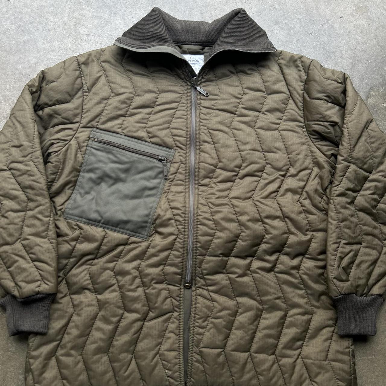 Vintage 90s German Military Liner Jacket Size large... | Depop