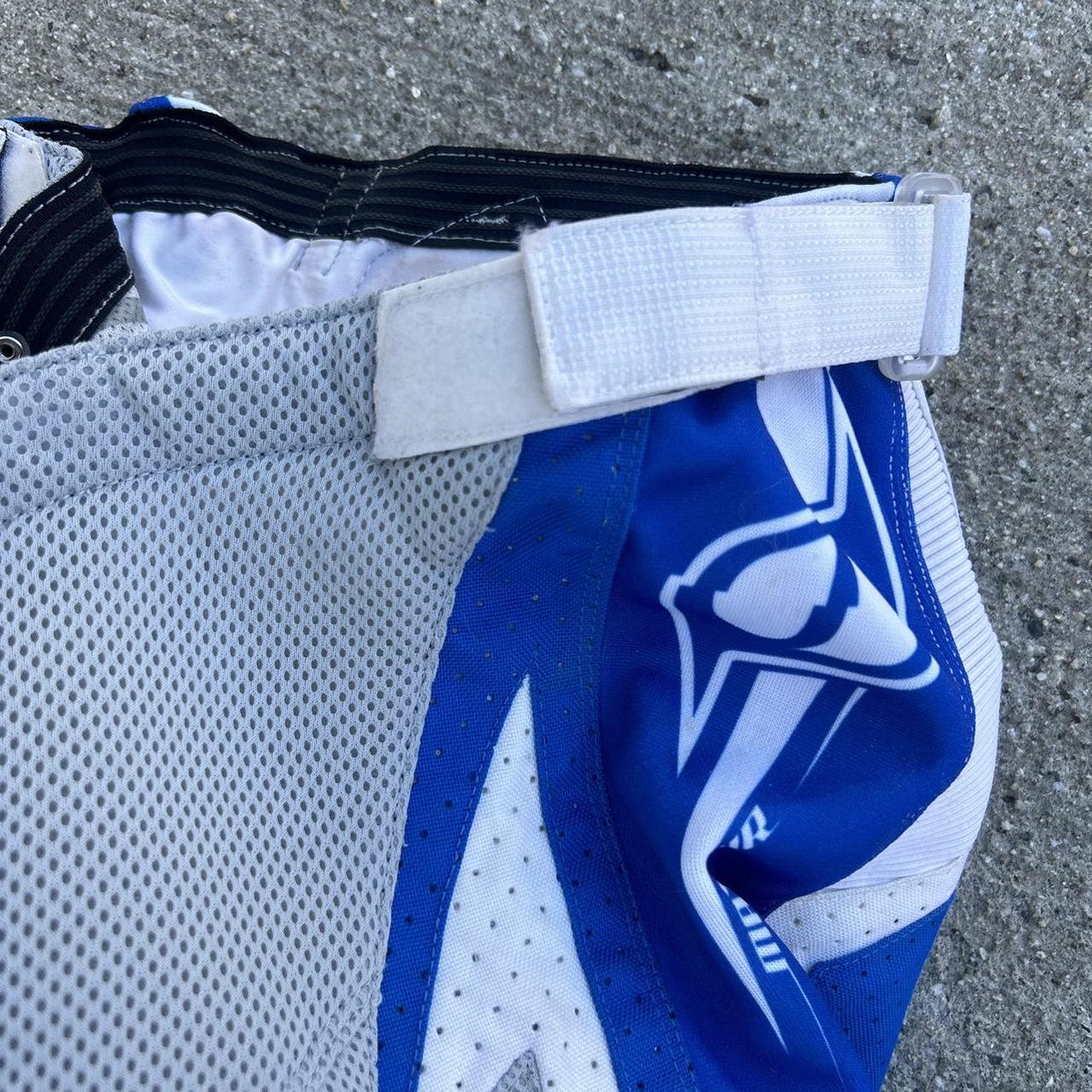 MSR Max air motocross pants padded blue white Size... - Depop