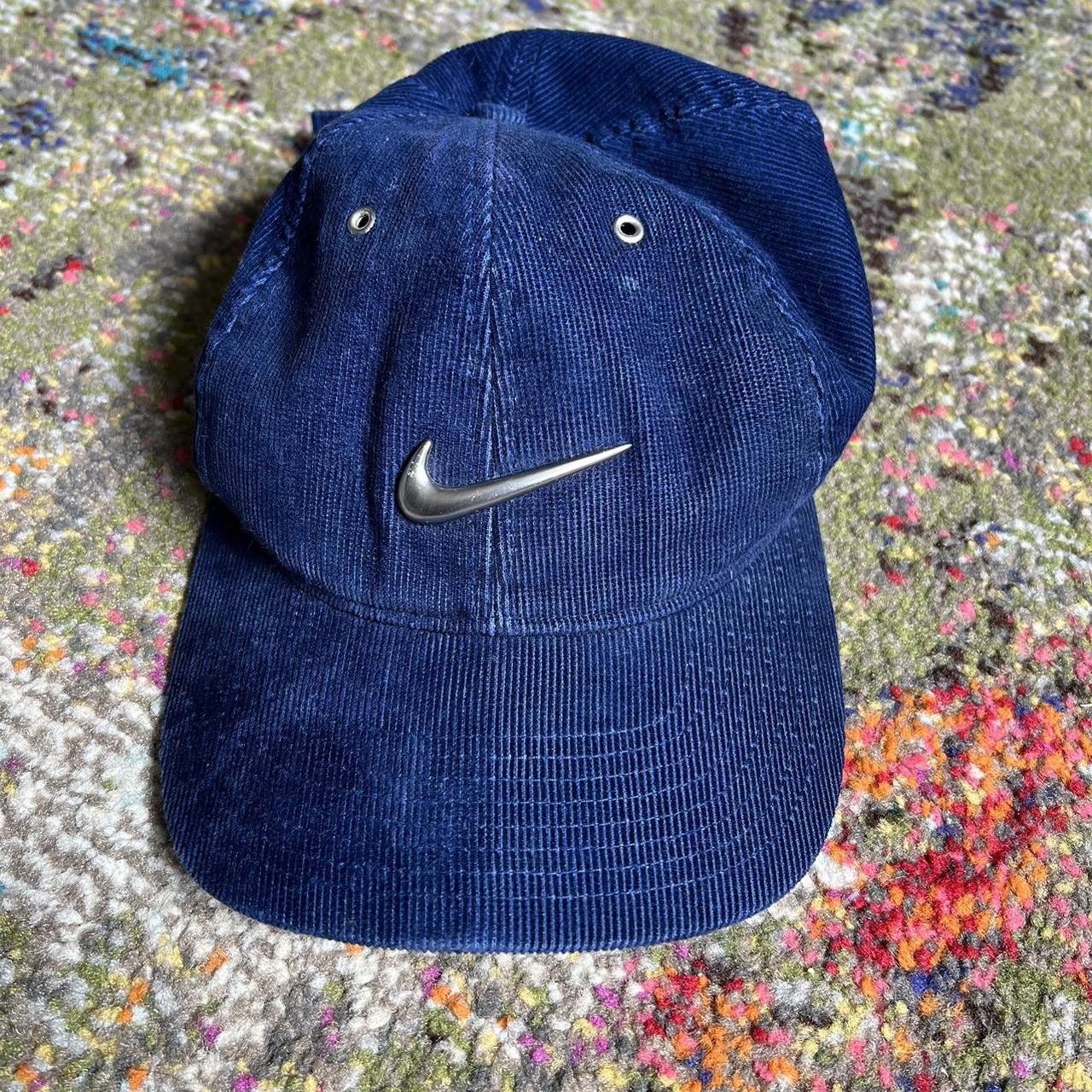 90s Nike Corduroy Baseball Cap Late 90s Nike... - Depop