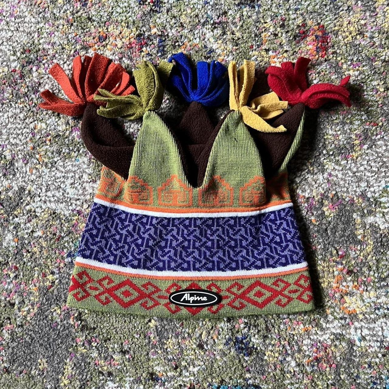Vintage Alpine Ski Beanie Crazy 90s alpine made... - Depop